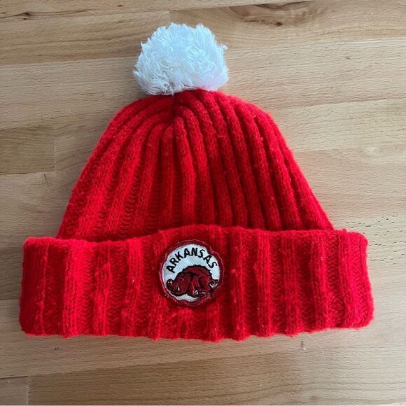 Hand Crafted | Accessories | Vintage Arkansasrazorbacks Knit Hat Beanie ...
